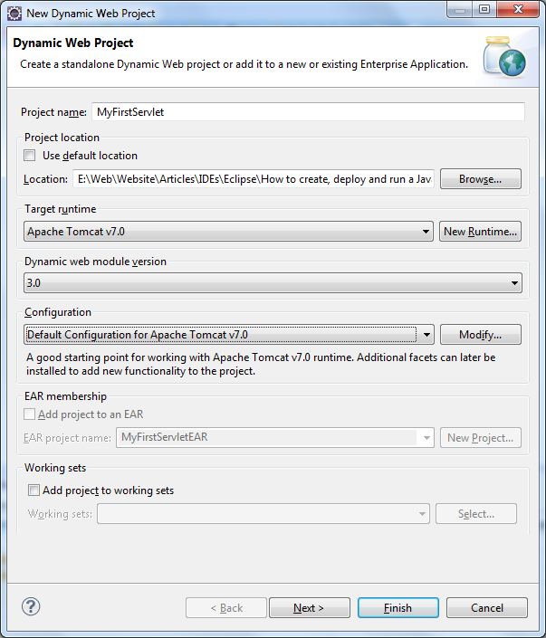How To Create Deploy And Run Java Servlet In Eclipse
